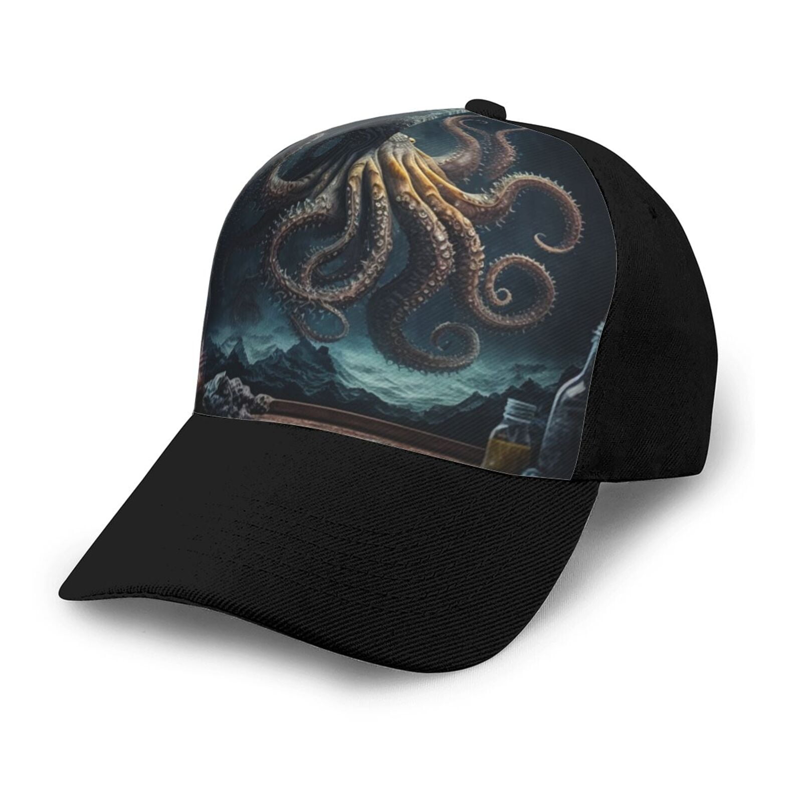 Adjustable Baseball Cap Trucker Hat Fashion Snapback Dad Hats , Octopus ...