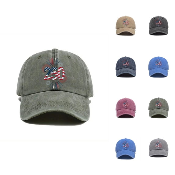 Adjustable Baseball Cap Washed Soft Top Baseball Cap with Letter Print ...