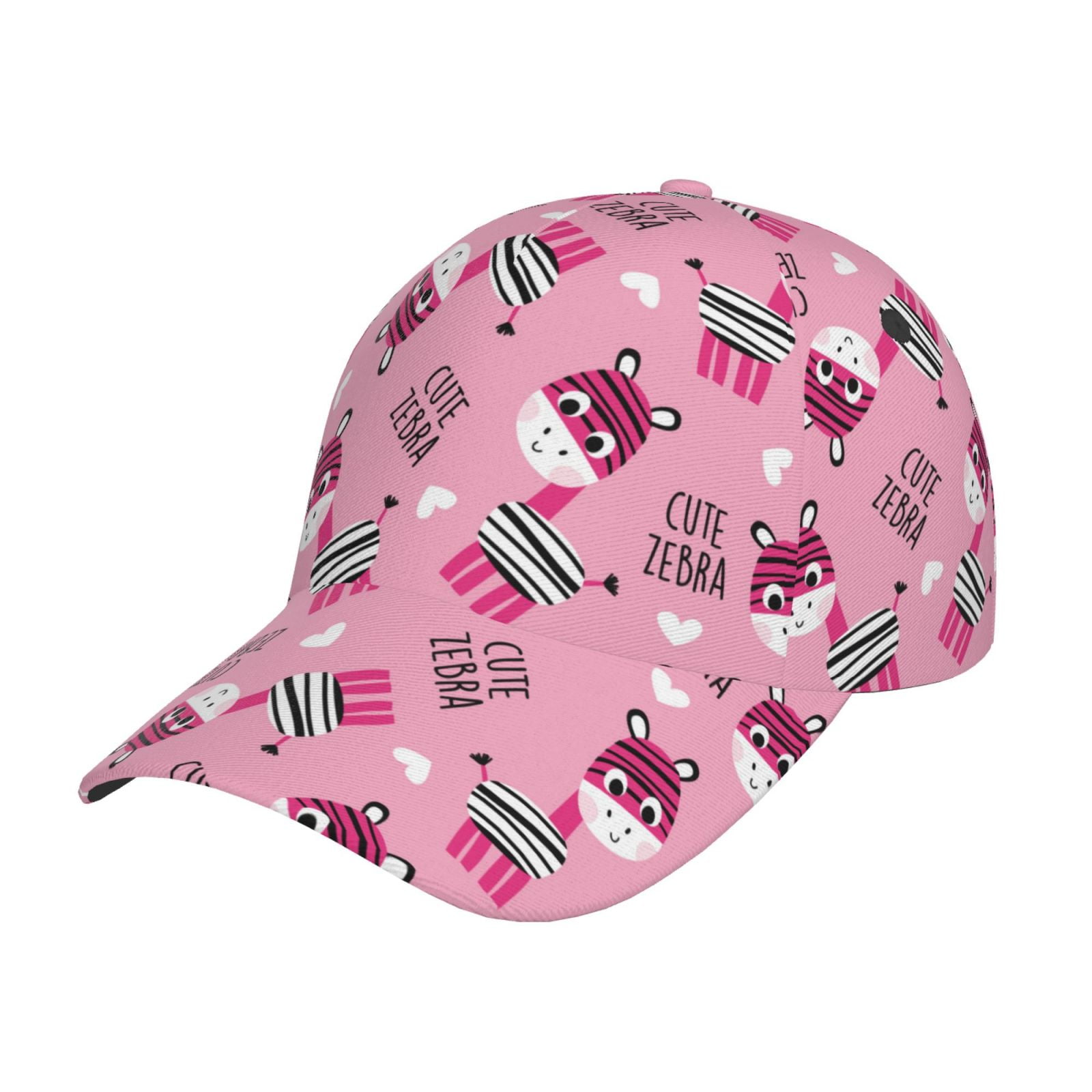 Adjustable Baseball Cap, Cute Zebra Pink Cartoon Hats For Men And Women ...