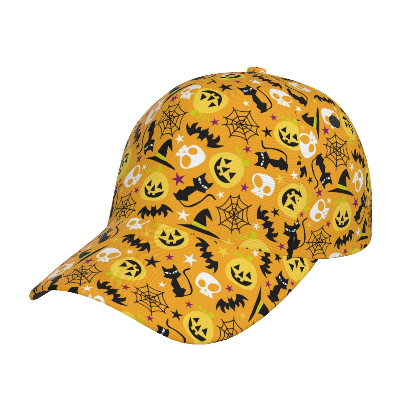 Adjustable Baseball Cap halloween pumpkins bat cat Hats for Men and ...
