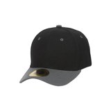 Adjustable Baseball Structured Cap Hat, Black/Grey - Walmart.com