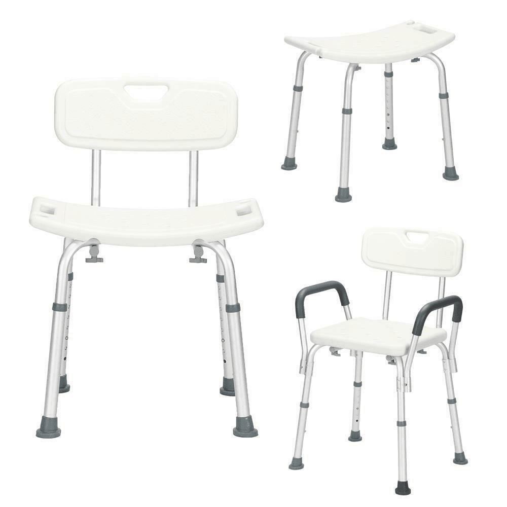 Adjustable Bath Stool Anti-Slip Bench Bathtub Stool Seat Shower Stool ...