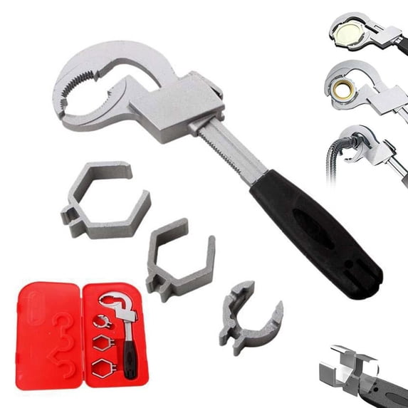 Adjustable Bathroom Wrench, Multifunctional Sink Faucet Spanner for ...