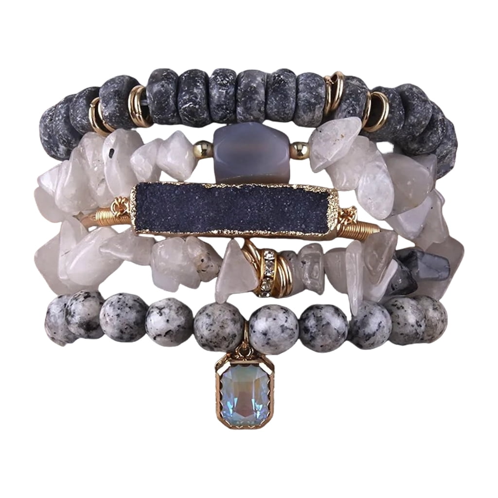 Adjustable Bead Bracelet Natural Stone Bracelet Charm Bracelet Unisex ...