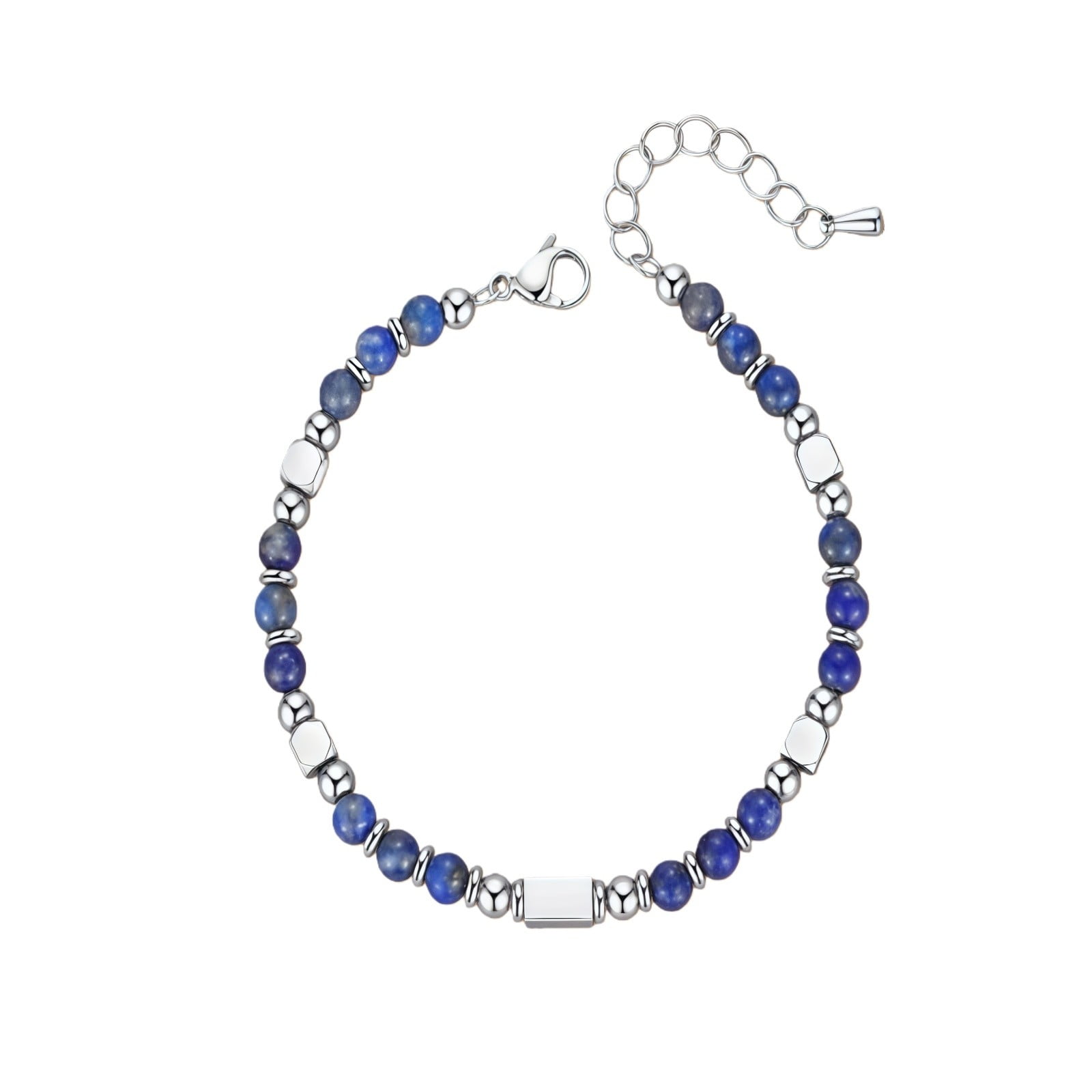 Adjustable Beaded Bracelet For And Stretch Elastic String With Natural ...
