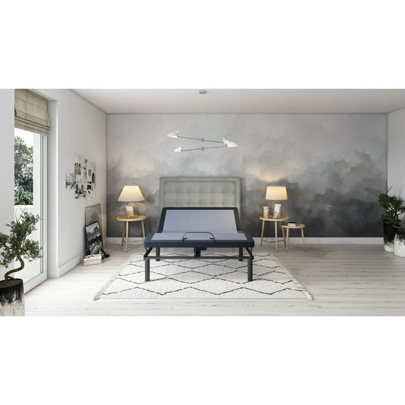 Adjustable Bed Base / Blue-gray Color, Steel Material / Stylish and ...