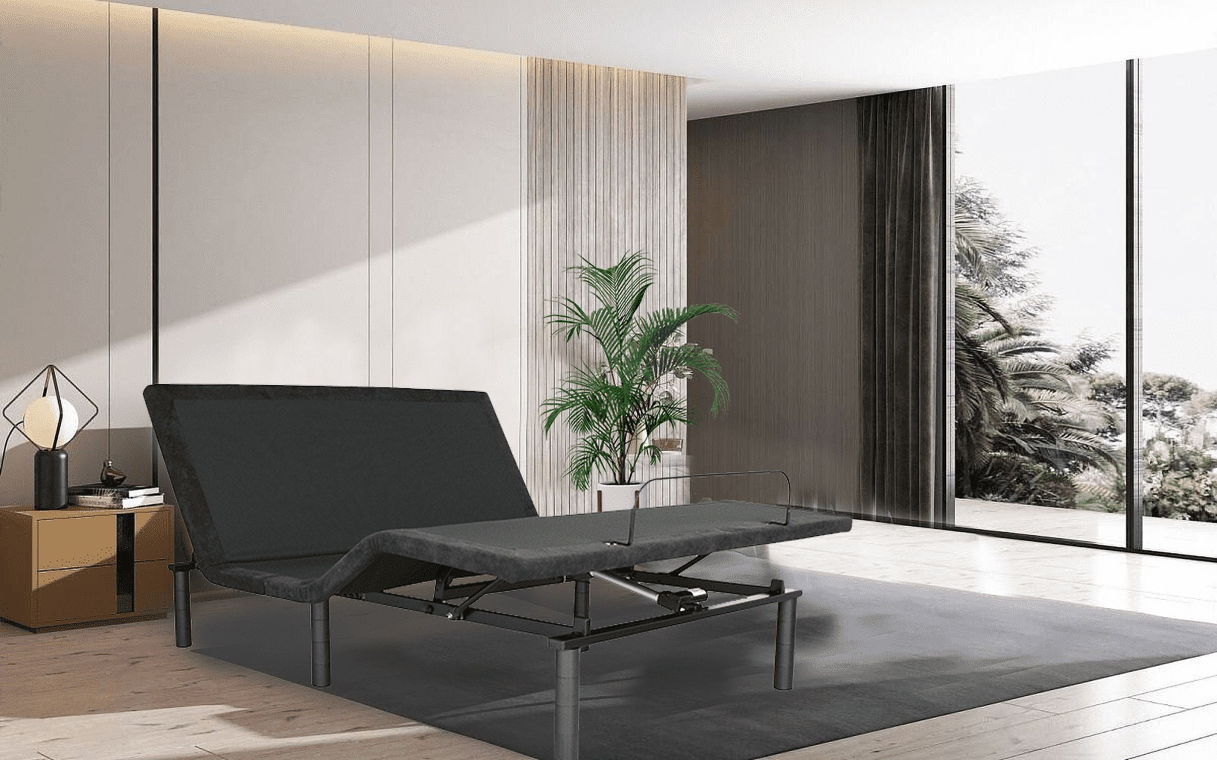 Adjustable Bed Base Electric Bed Frame with USB Port, Remote Control ...