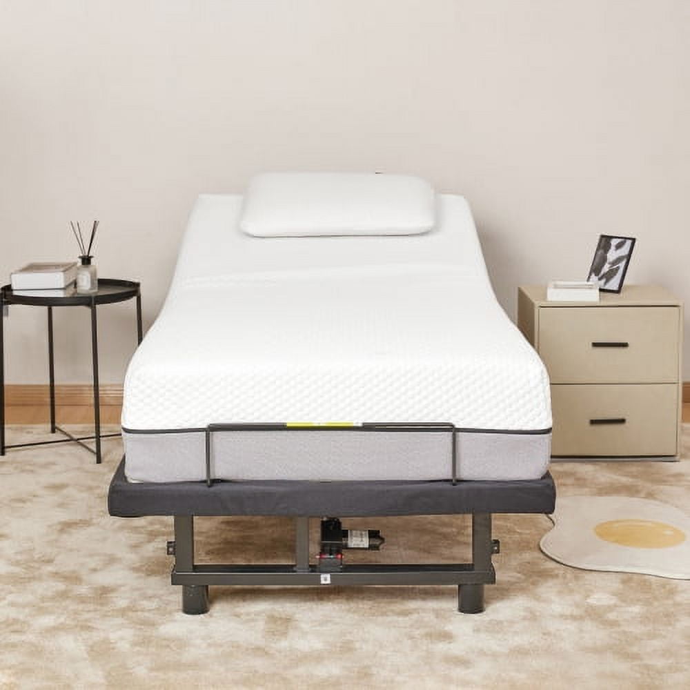 Adjustable Bed Base Frame with Wireless Remote,Head and Foot Incline ...