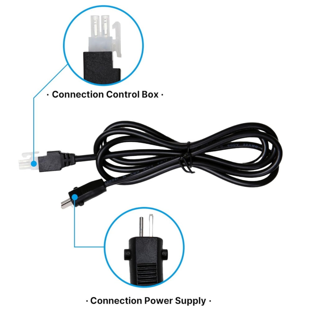 Musheng Adjustable Bed Base Input Power Cord Replacement, Compatible ...
