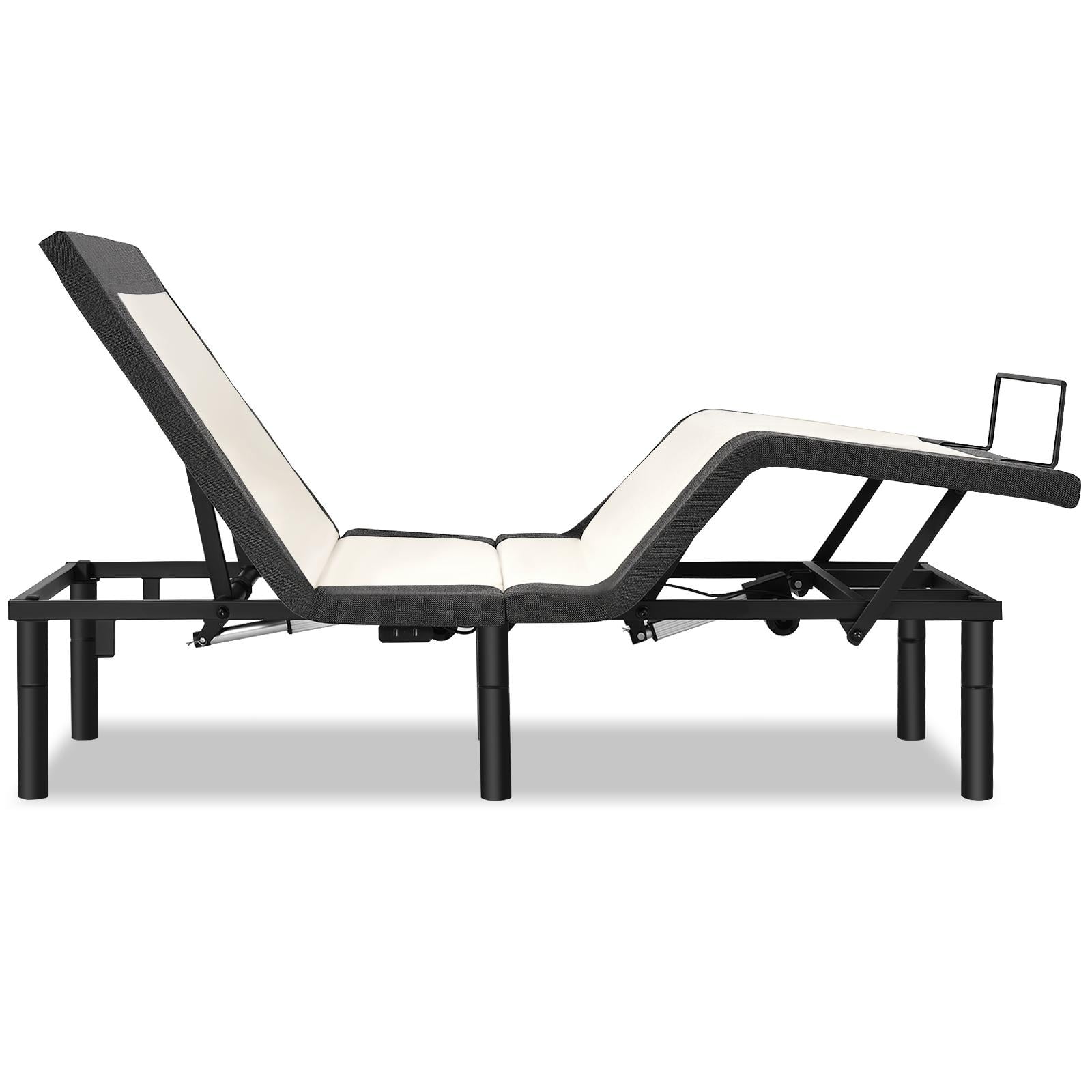 Adjustable Bed Base with Wireless Remote, Electric Adjustable Bed Frame ...
