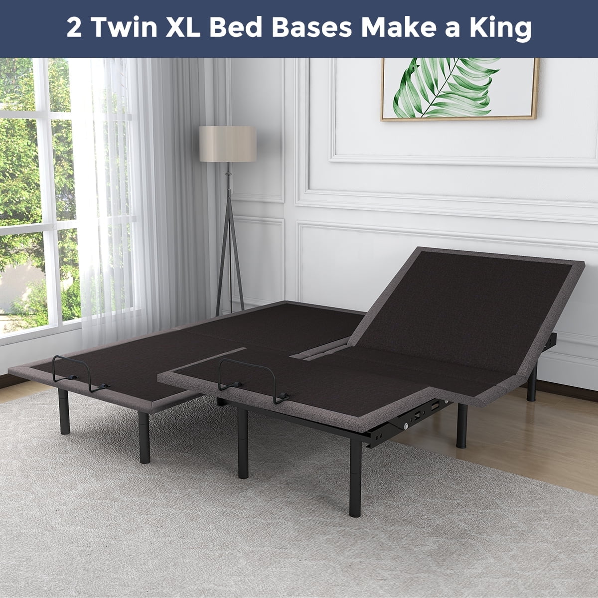 Walmart Twin-XL Adjustable Bed Frame with Wireless Remote, Zero Gravity ...