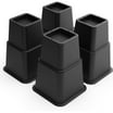 Lift Your Table Adjustable Risers, Set of 4, Sturdy, Black, Counter ...