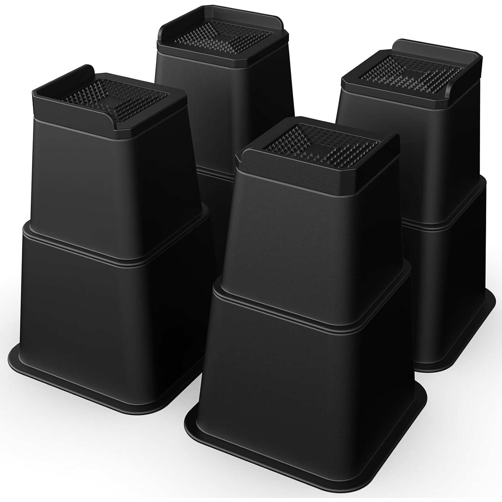 Sturdy Adjustable Bed Risers, Furniture Lifter Set in Large & Small ...