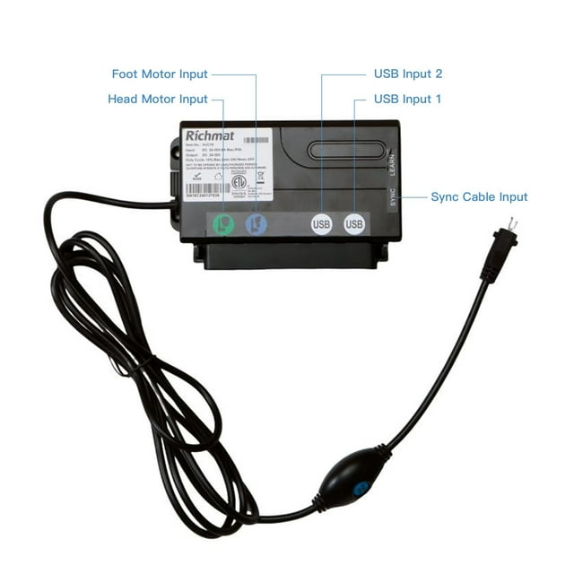 Adjustable Bed Richmat HJC18 Control Box Replacement for Structures ...