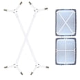 Adjustable Bed Sheet Straps, 2 PCS Durable Sheet Holder with Metal ...