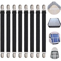 8 PCS Sheet Fasteners Bed Sheet Clips, Elastic Sheet Gripper Mattress ...
