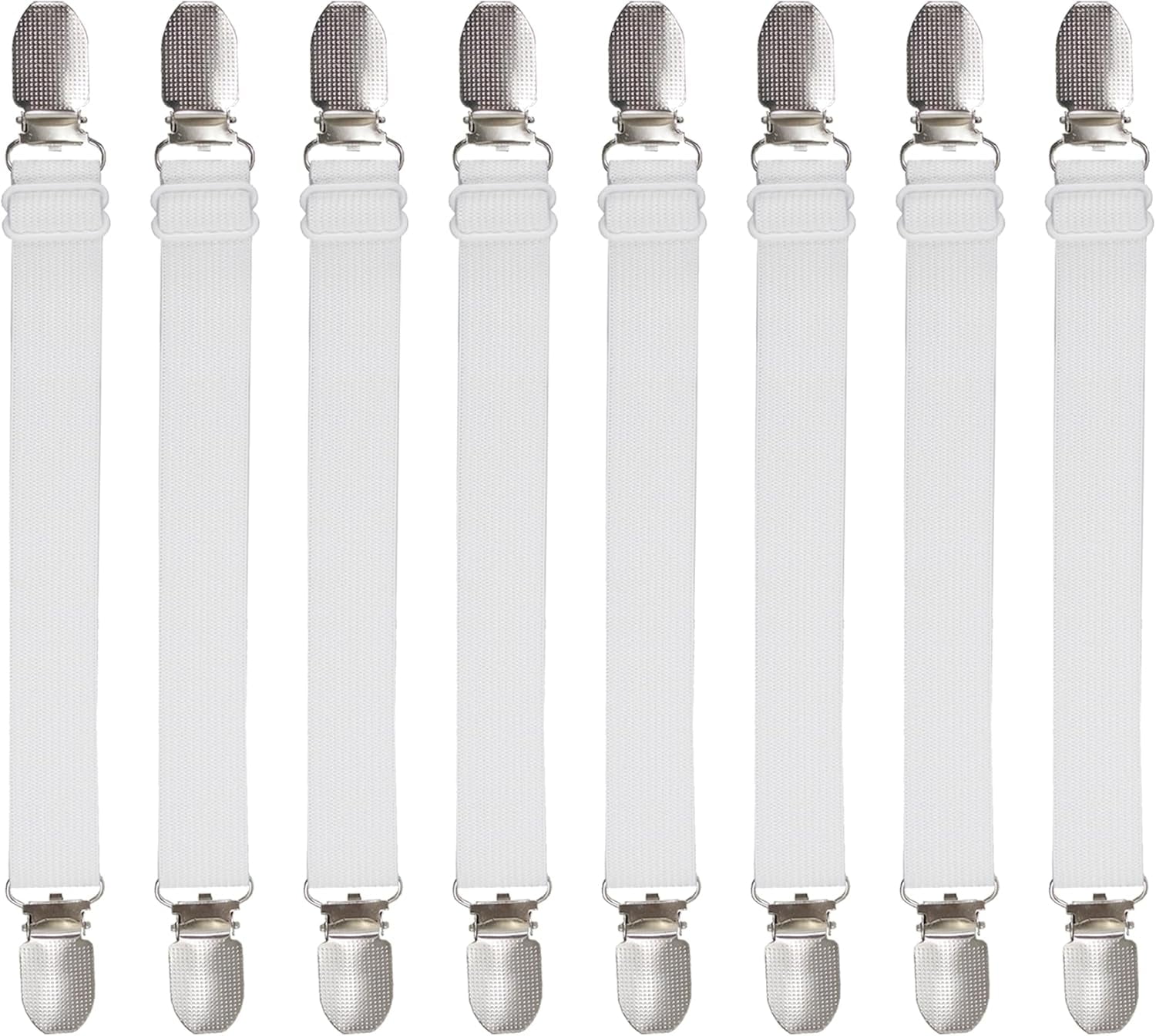 Adjustable Bed Sheet Straps Suspenders Elastic Sheet Fasteners Grippers ...
