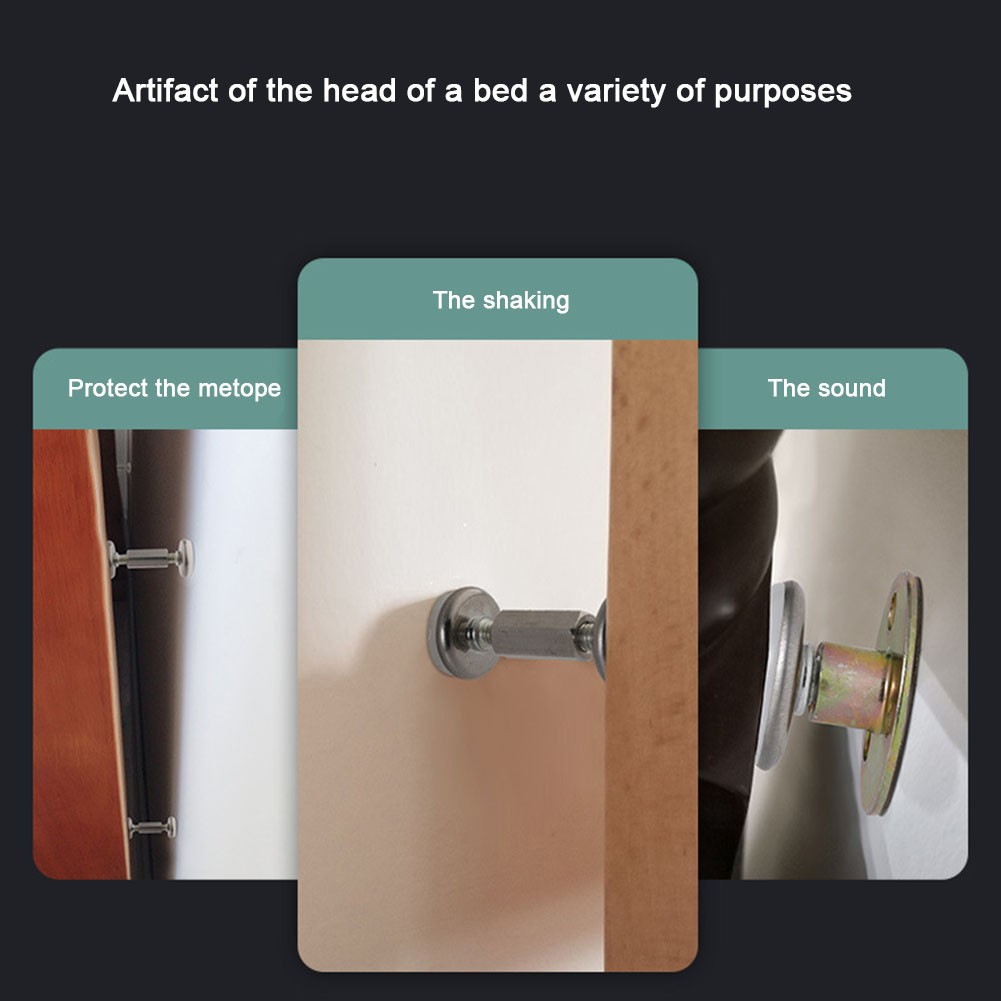Adjustable Bedside Fixer Anti-Shake Top Wall Stabilizer Anti-Collision ...