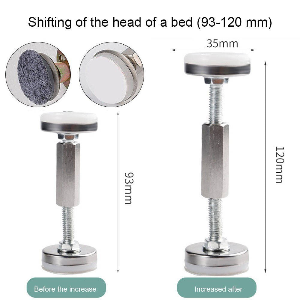 Adjustable Bedside Stabilizer for Bed Frame Anti-shake Wall Support ...