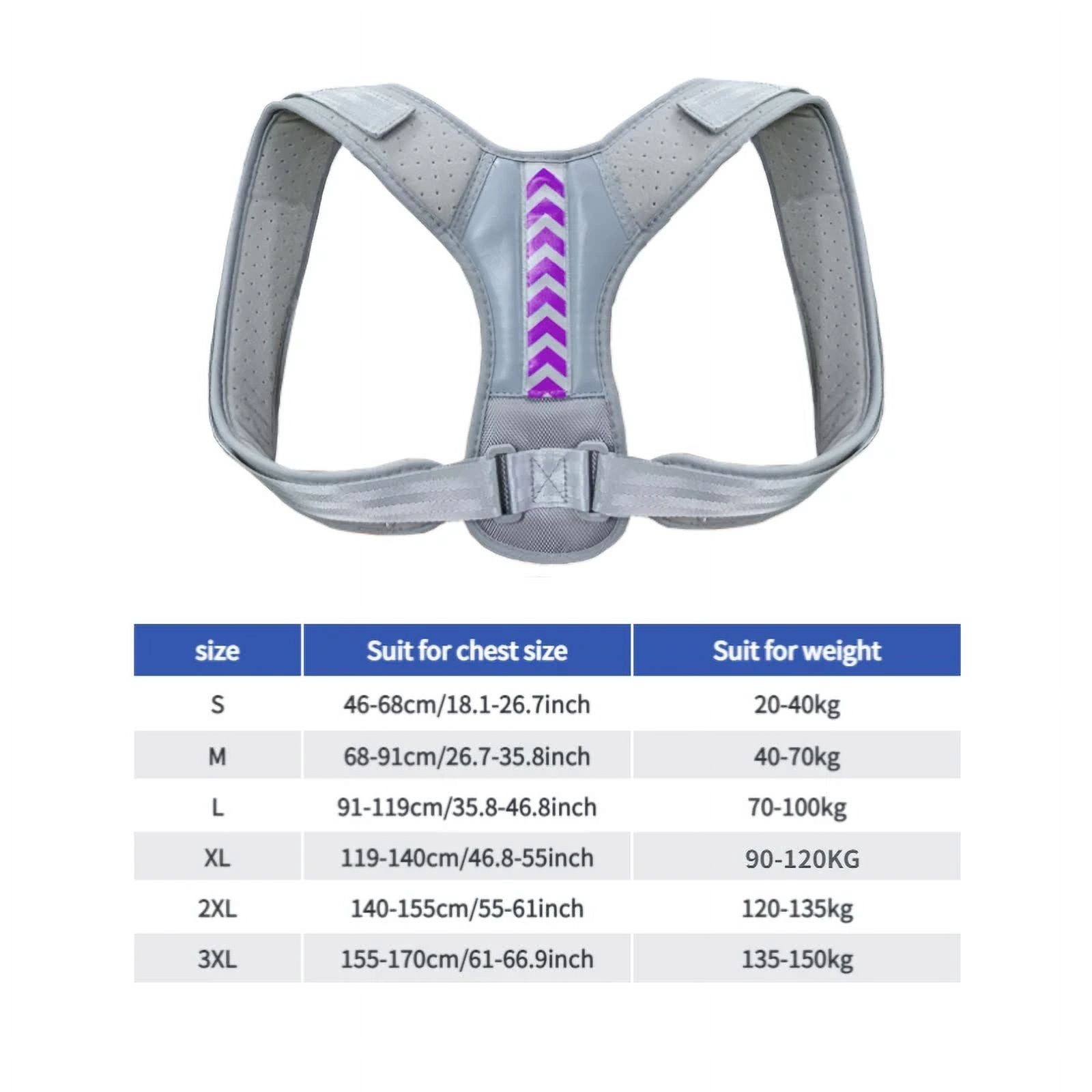 Adjustable Belt Back Shoulder Posture Corrector Clavicle Spine Support ...