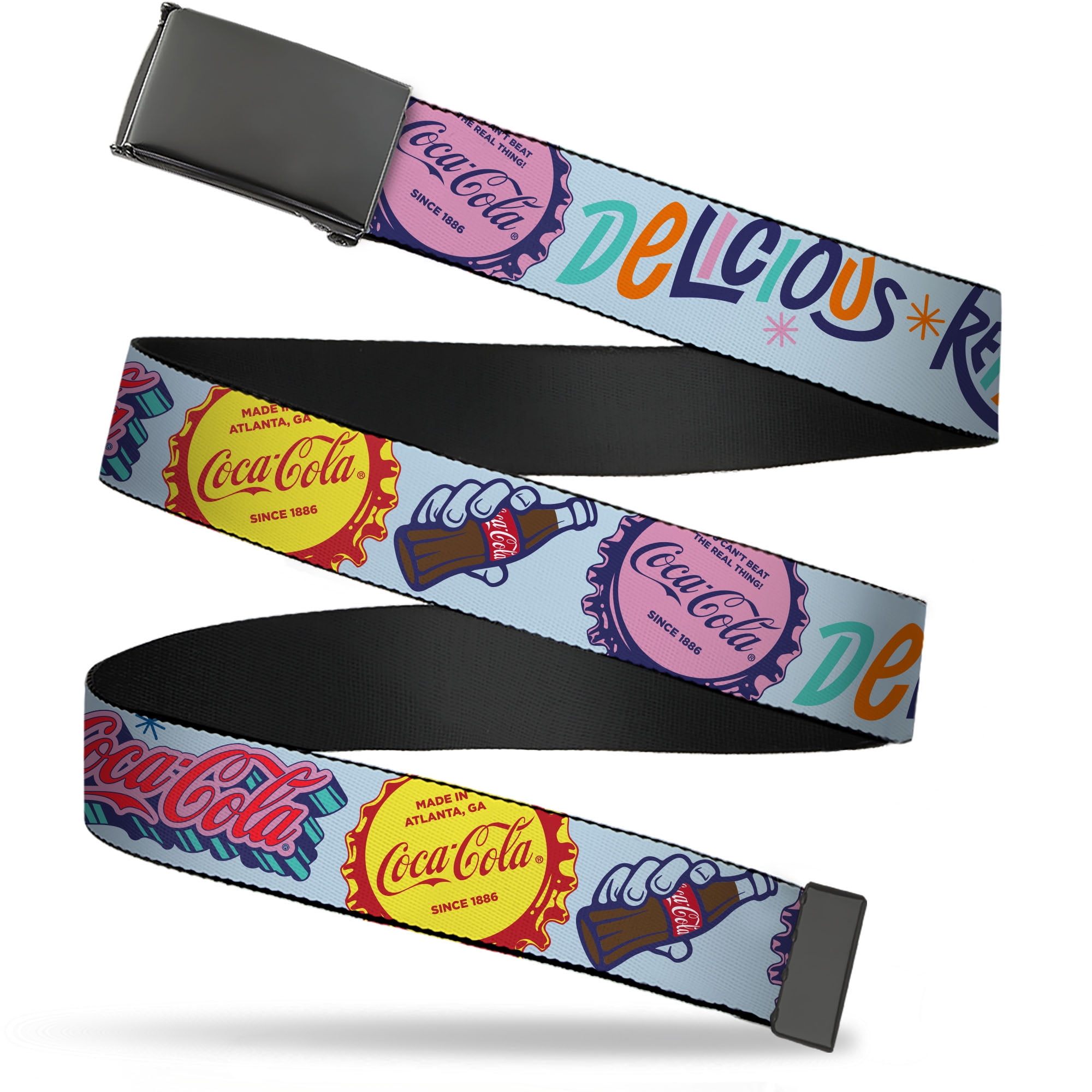 Adjustable Belt, Clamp Buckle, Cut-to-Fit, Coca Cola Delicious ...