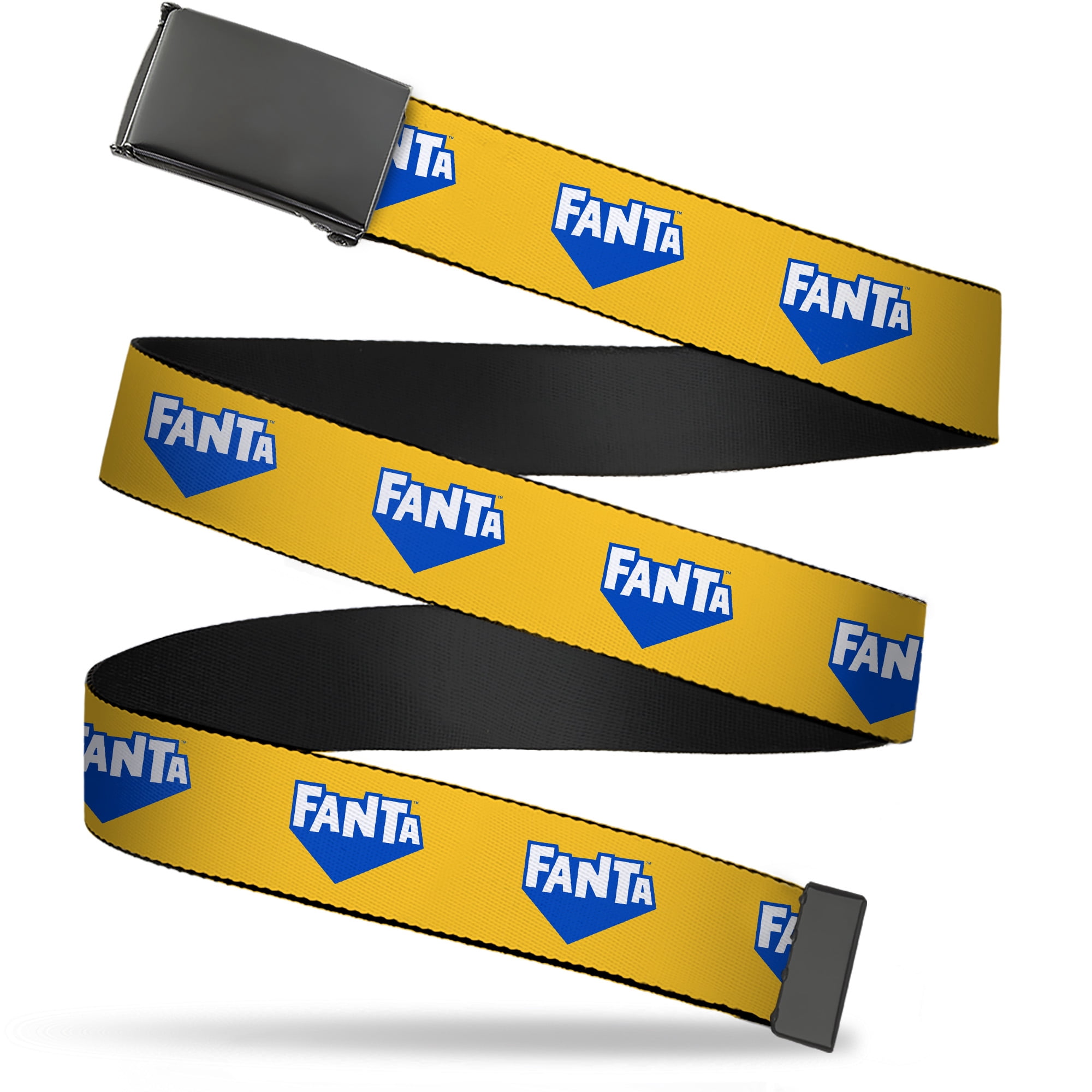 Adjustable Belt, Clamp Buckle, Cut-to-Fit, Fanta Logo Pineapple Yellow ...