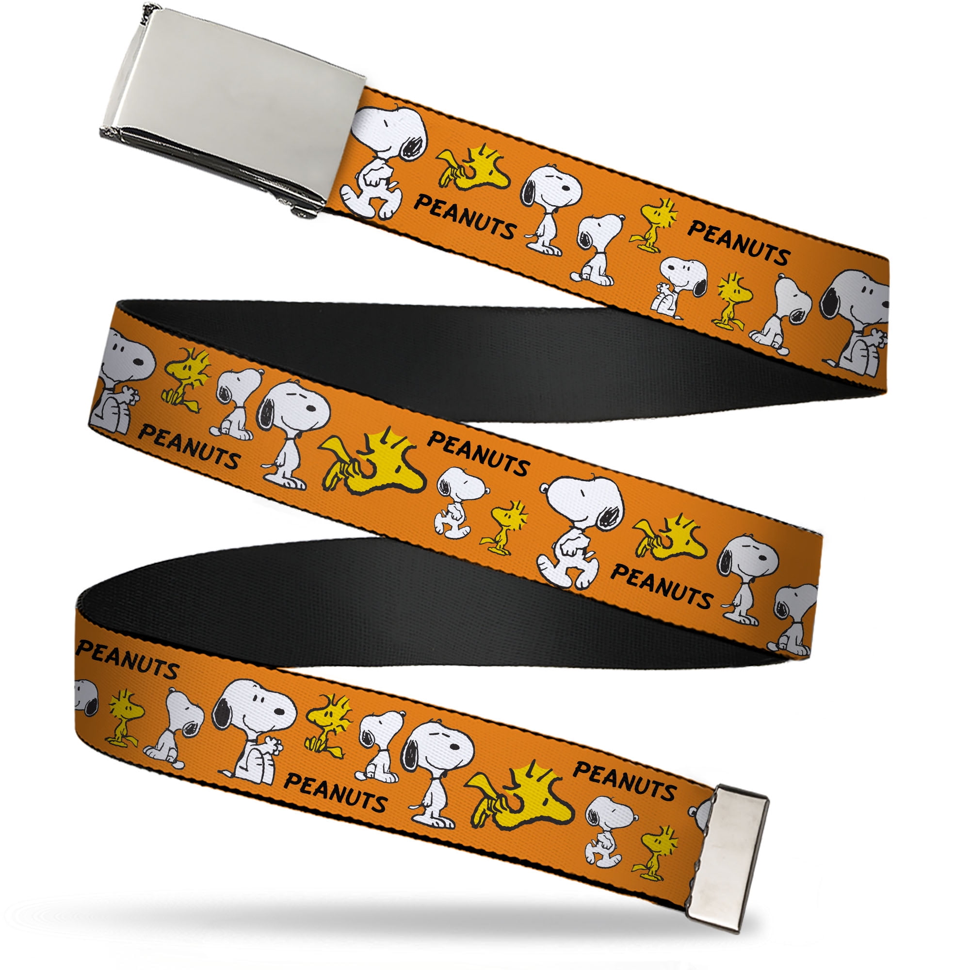 Adjustable Belt, Clamp Buckle, Cut-to-Fit, Peanuts Snoopy And Woodstock ...