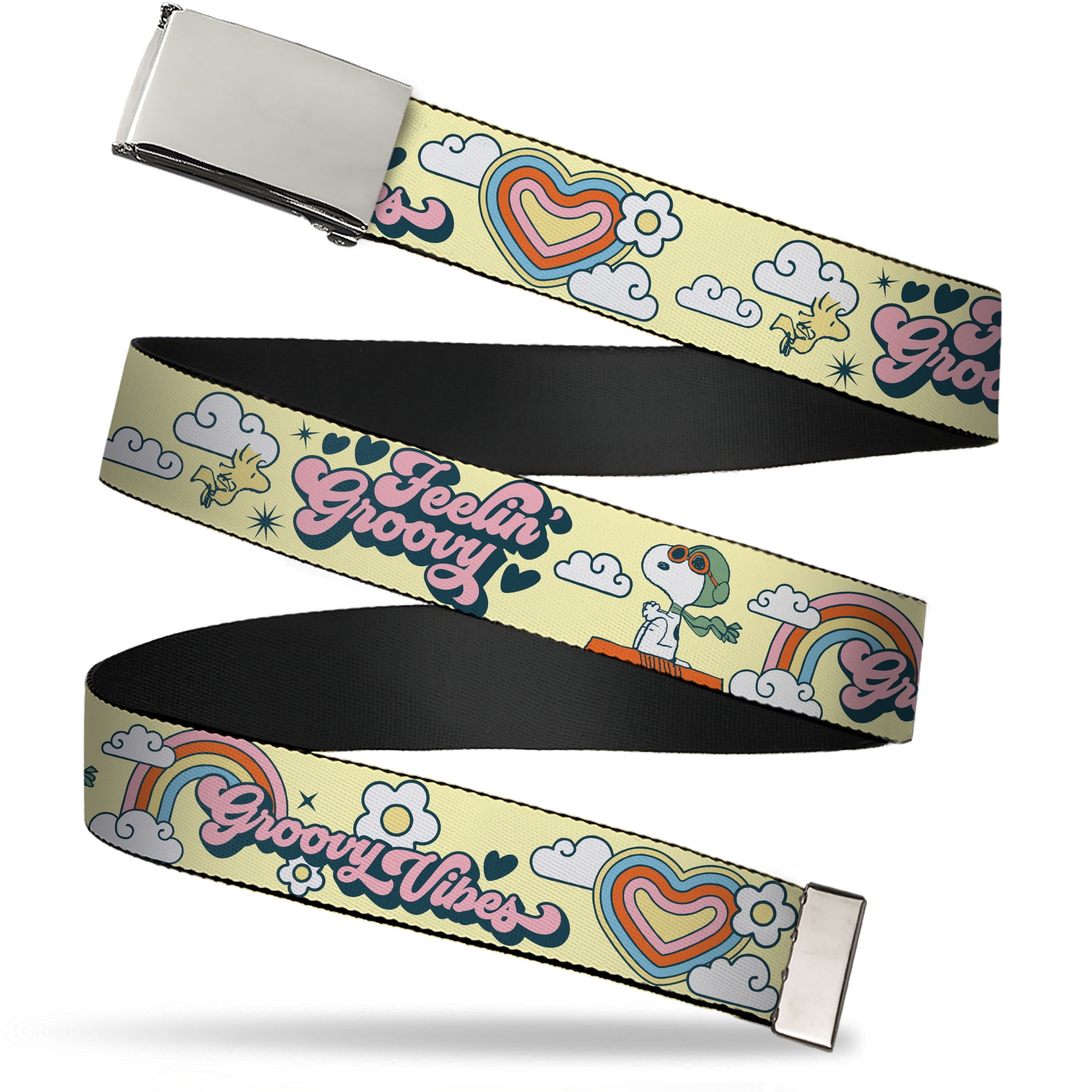 Adjustable Belt, Clamp Buckle, Cut-to-Fit, Peanuts Snoopy Flying Ace ...