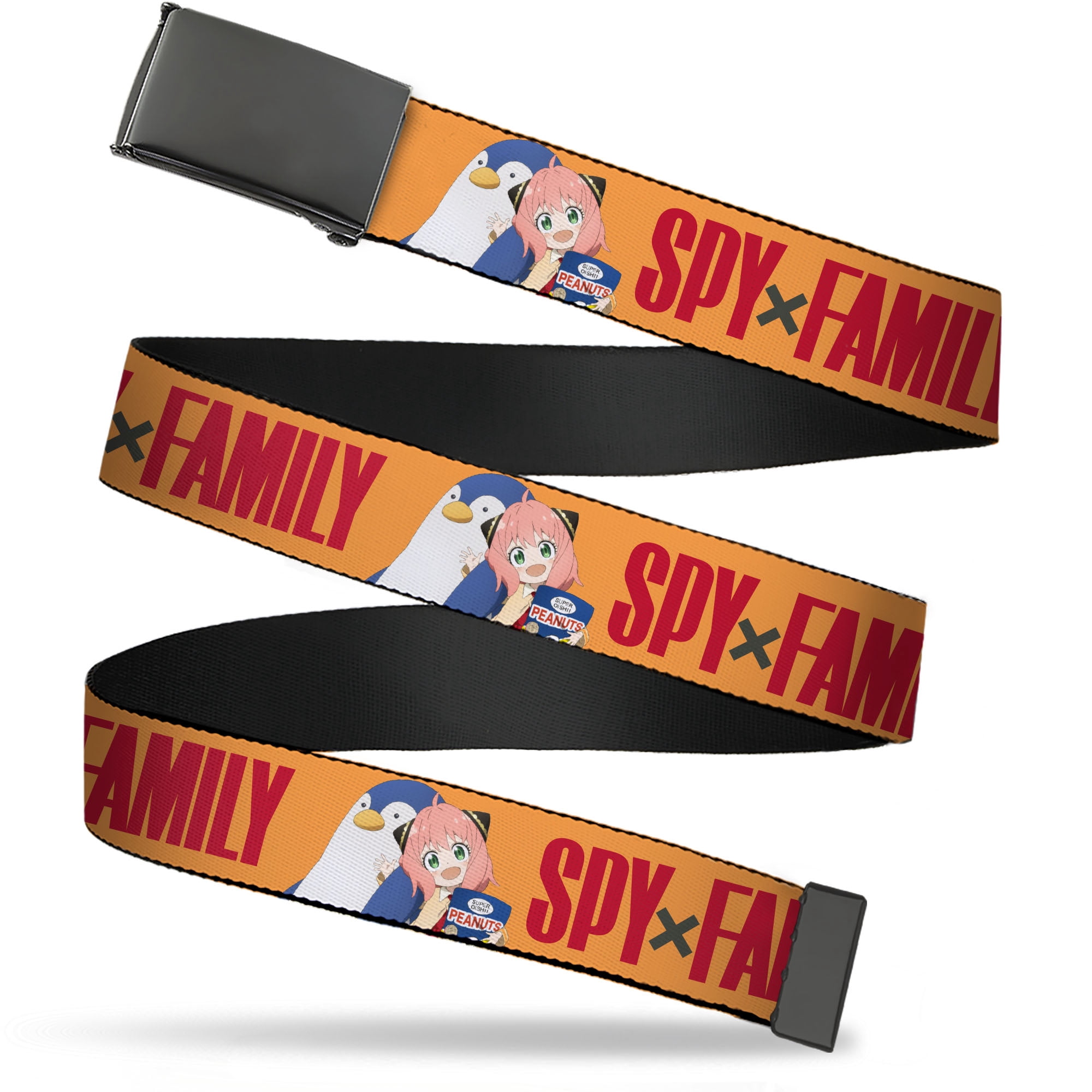 Adjustable Belt, Clamp Buckle, Cut-to-Fit, Spy x Family Anya with Agent ...