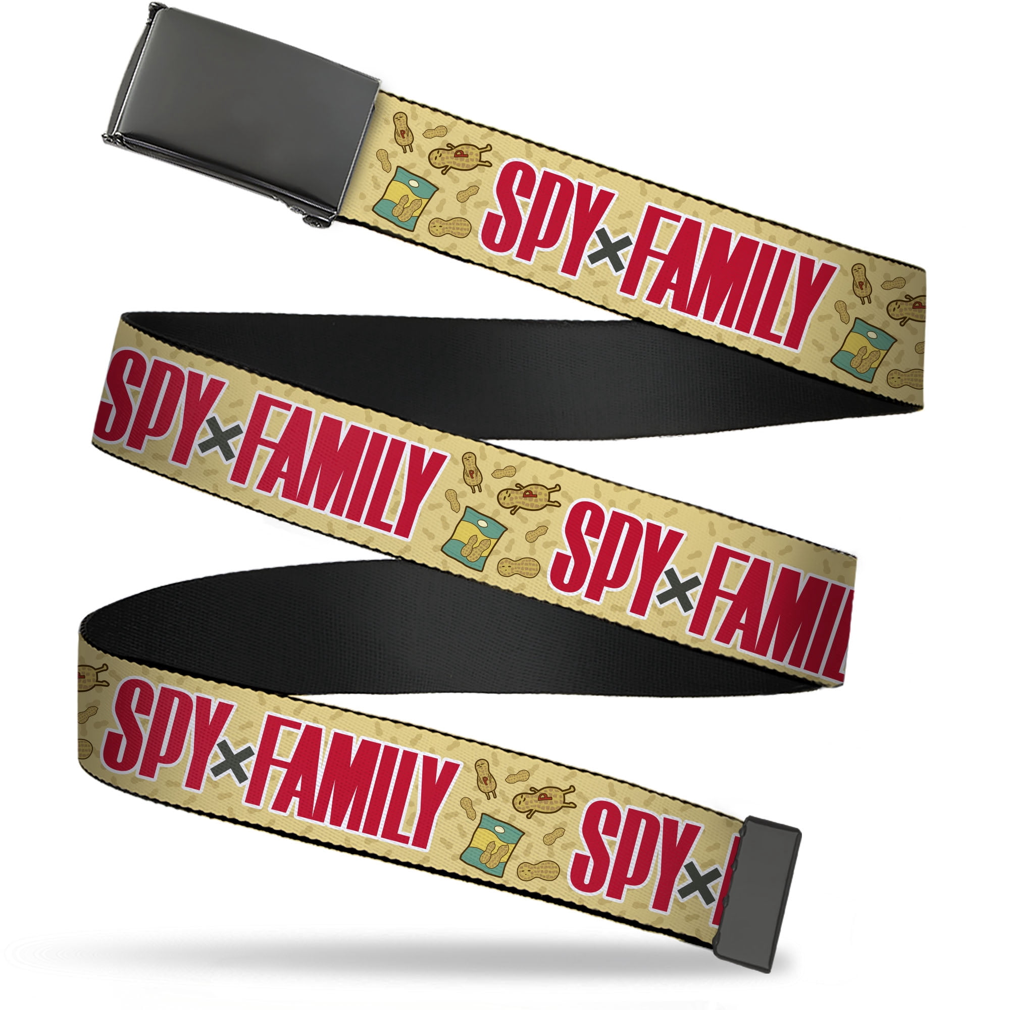 Adjustable Belt, Clamp Buckle, Cut-to-Fit, Spy x Family Anyas Peanuts ...