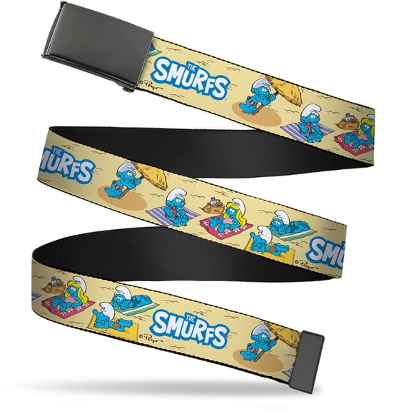 Adjustable Belt, Clamp Buckle, Cut-to-Fit, The Smurfs Beach Day Fun ...