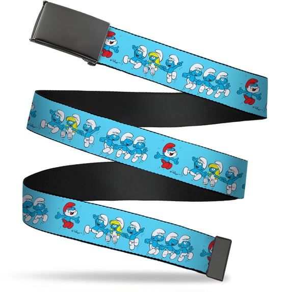 Adjustable Belt, Clamp Buckle, Cut-to-Fit, The Smurfs Seven Character ...