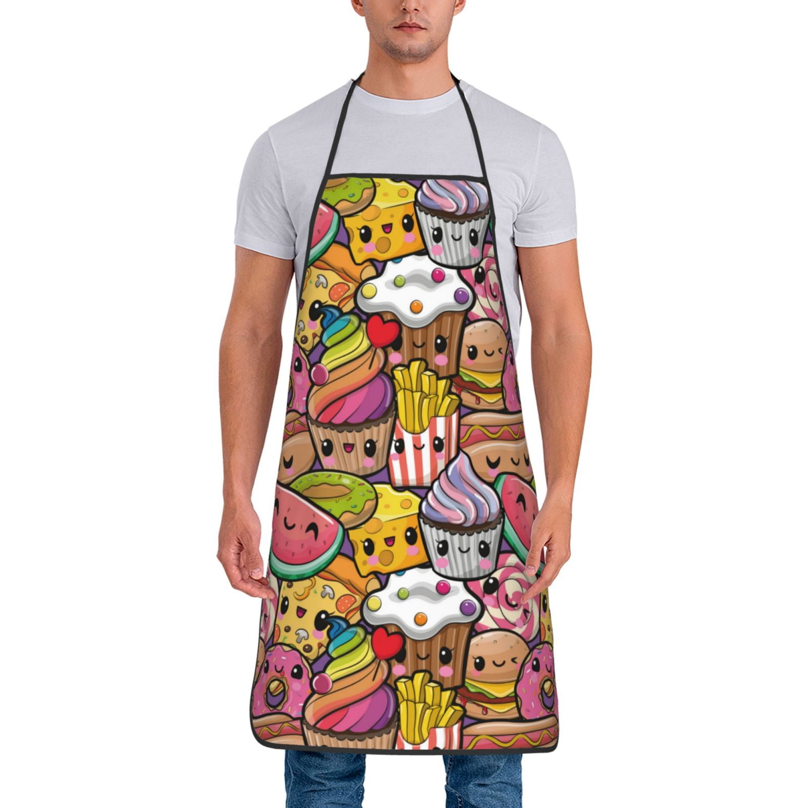 Adjustable Bib Apron - Fruit-flavored ice-cream Waterdrop Resistant ...