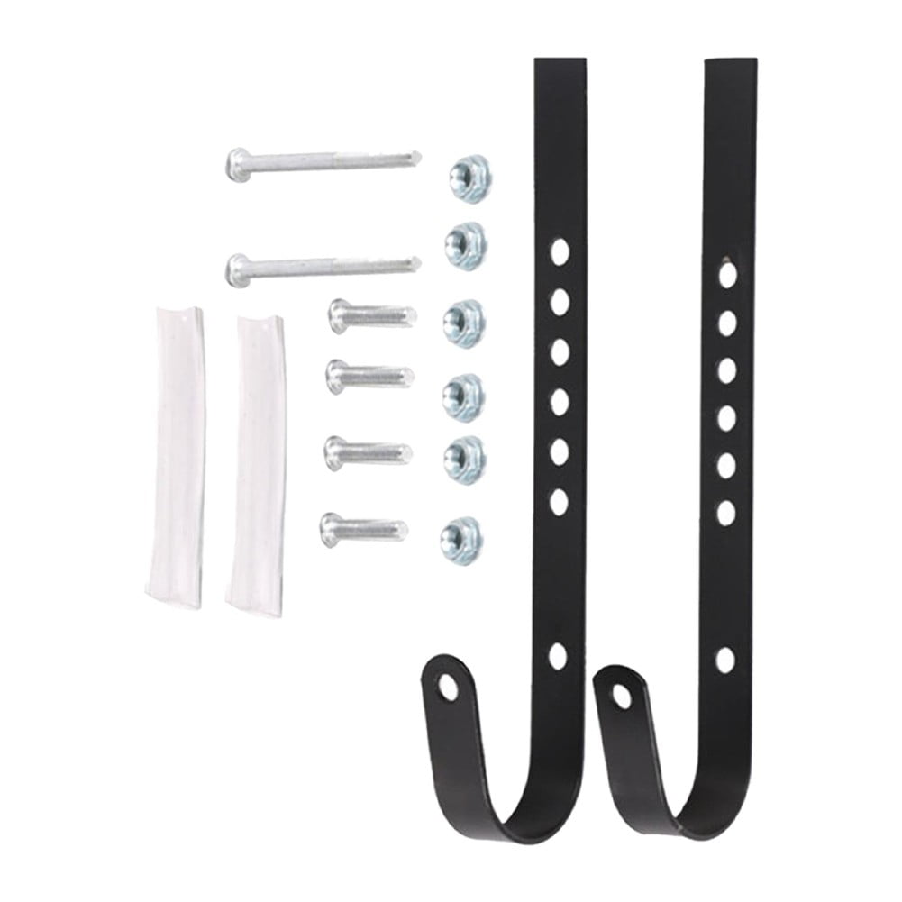 Adjustable Bike Front Basket Hooks For Scooter Ebike Mtb Black Hardware ...