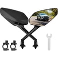 Adjustable Bike Mirrors, Convex, 2-Pack, for Bicycle Handlebar ...