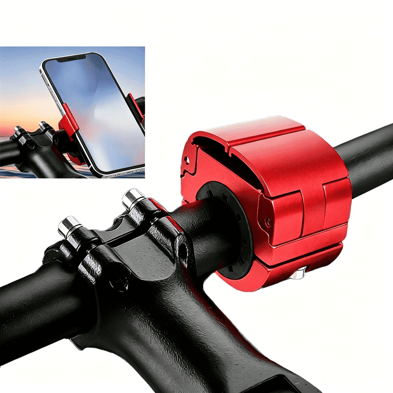 Adjustable Bike Phone Mount, Secure Handlebar Holder for Bicycle ...