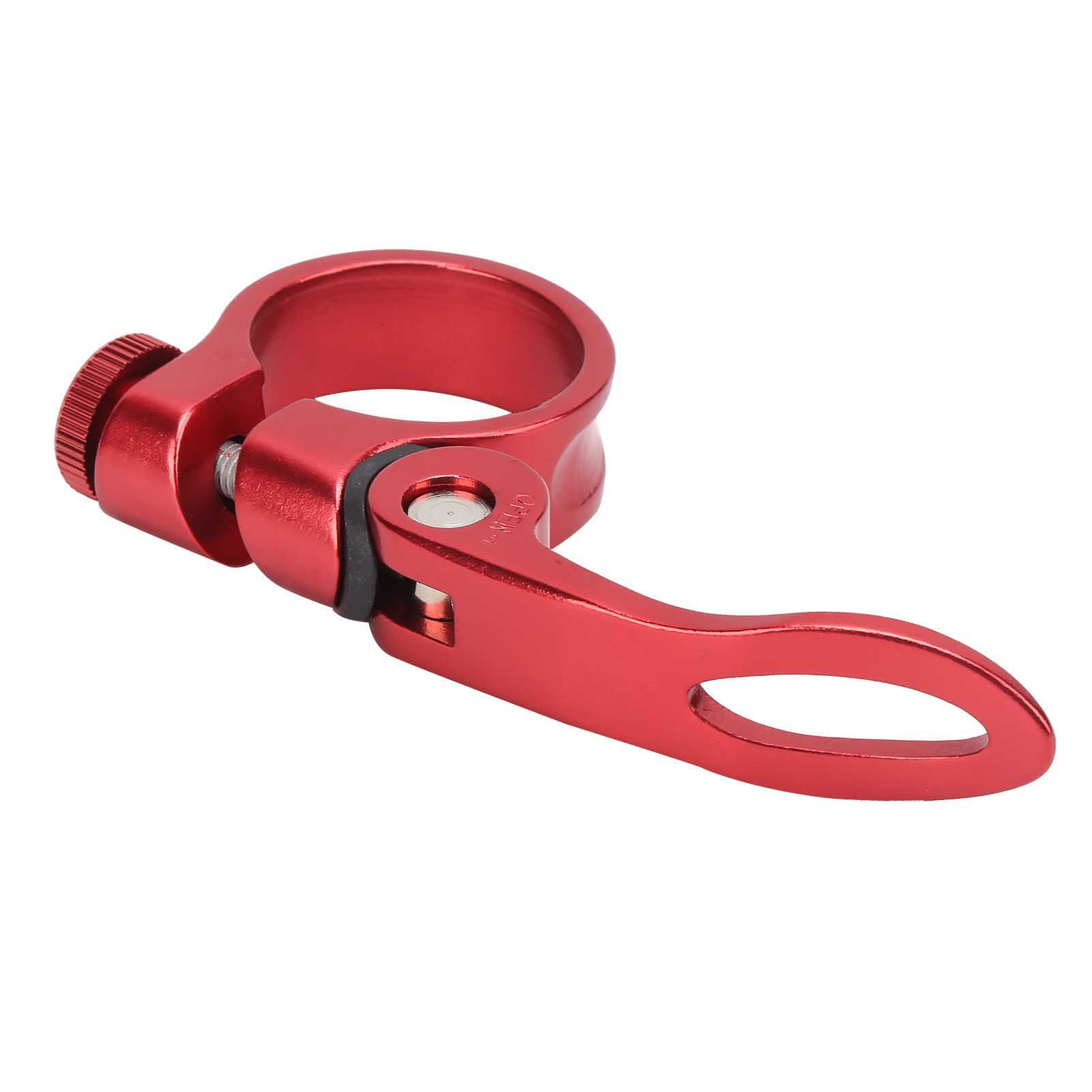 Adjustable Bike Seatpost Clamp 31.8mm, Quick Release, Anodized Aluminum ...