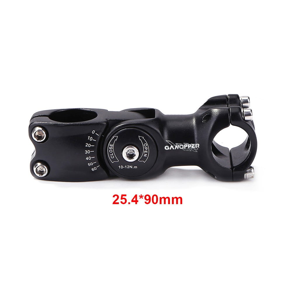 Adjustable Bike Stem 25.4MM 31.8MM 60 Degree Stem Riser 90MM Aluminum Alloy - Walmart.com