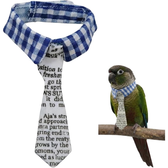 Adjustable Bird Collar, Fashion Necktie for Small Medium Birds Cockatoo ...