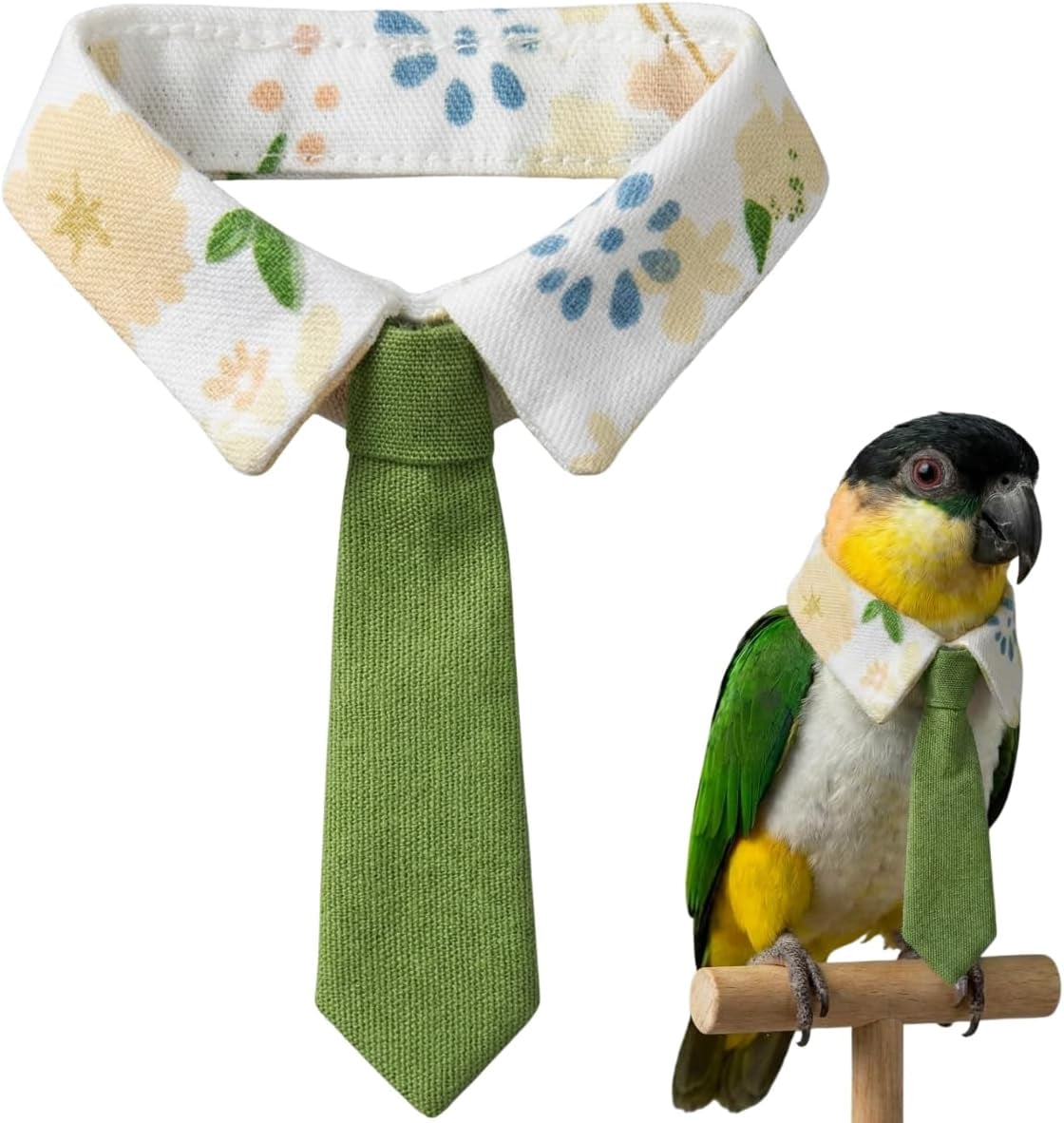 Adjustable Bird Collar, Fashion Necktie for Small Medium Birds Cockatoo ...