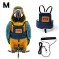 Adjustable Bird Harness And 6.55ft Leash Set, Parrot Leash Flying Rope ...
