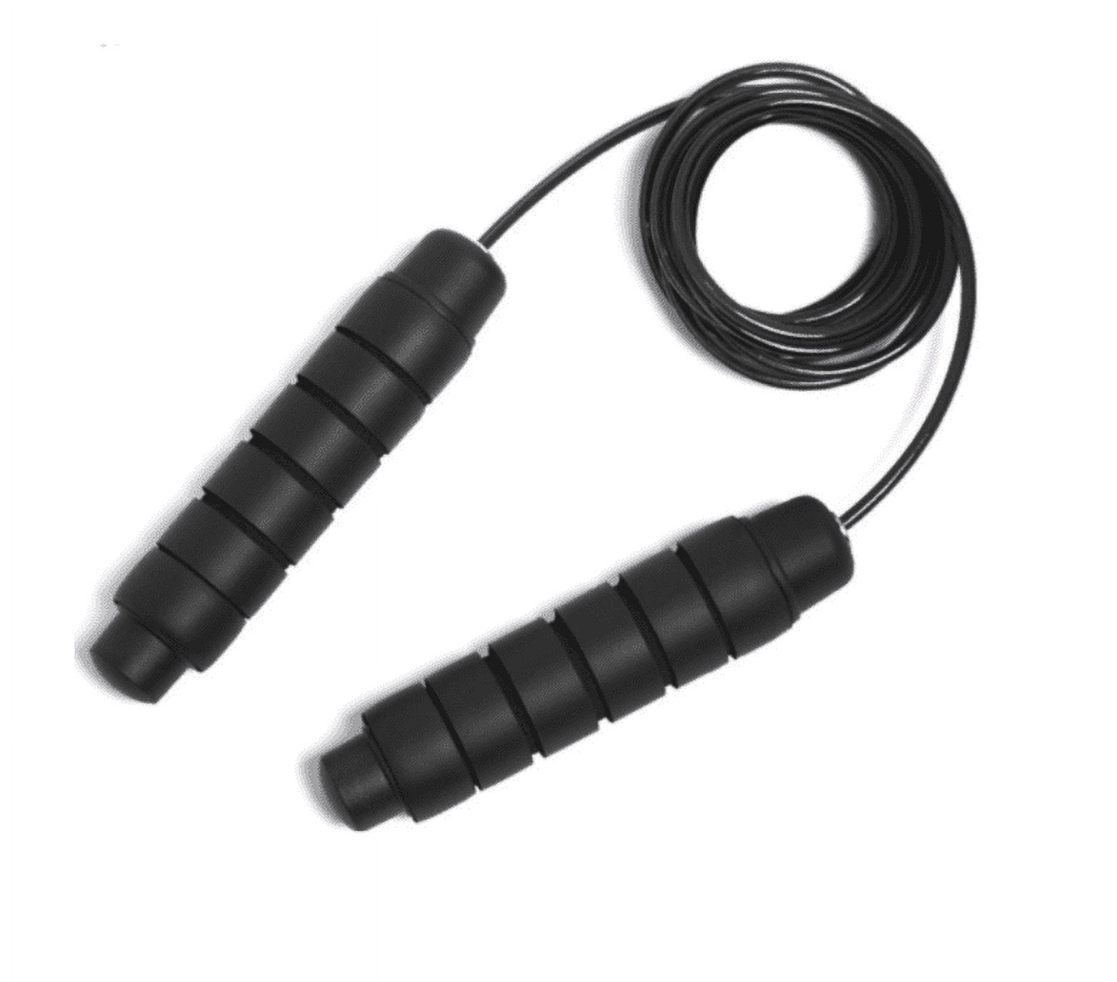 Adjustable Black Jump Rope with Foam Grip Handles by APTITUD - Walmart.com