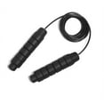 Adjustable Black Jump Rope with Foam Grip Handles by APTITUD - Walmart.com
