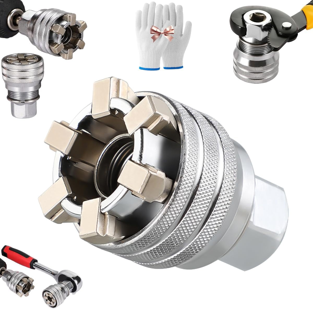 Adjustable Bolts Socket Adapter,Multi-function Universal Socket Wrench ...