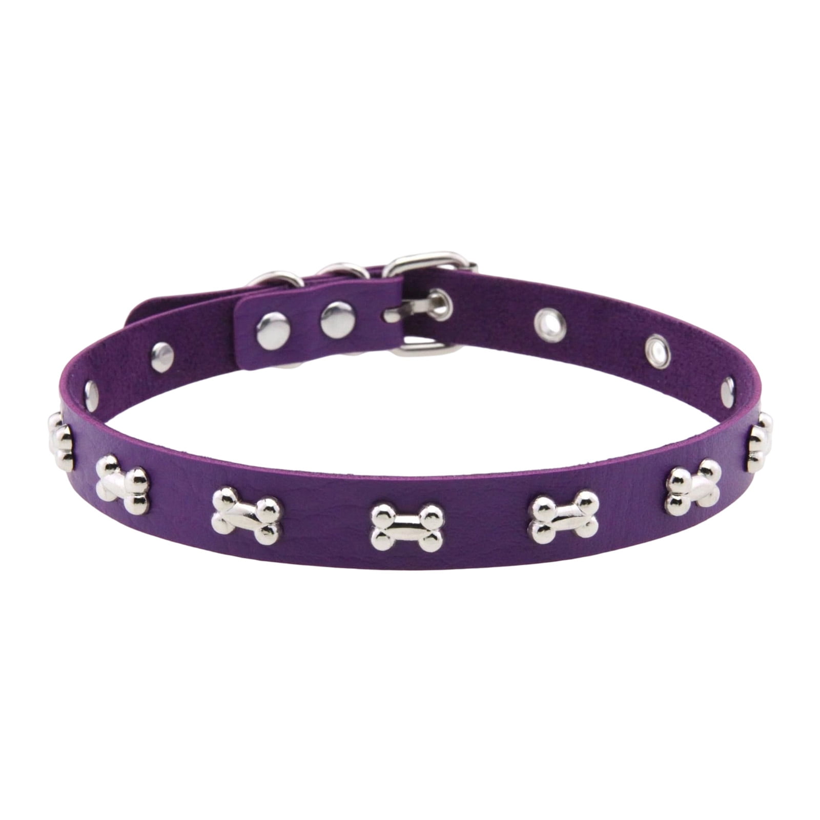 Adjustable Bone Charm PU Choker Necklace Vintage Punk Gothic Accessory ...