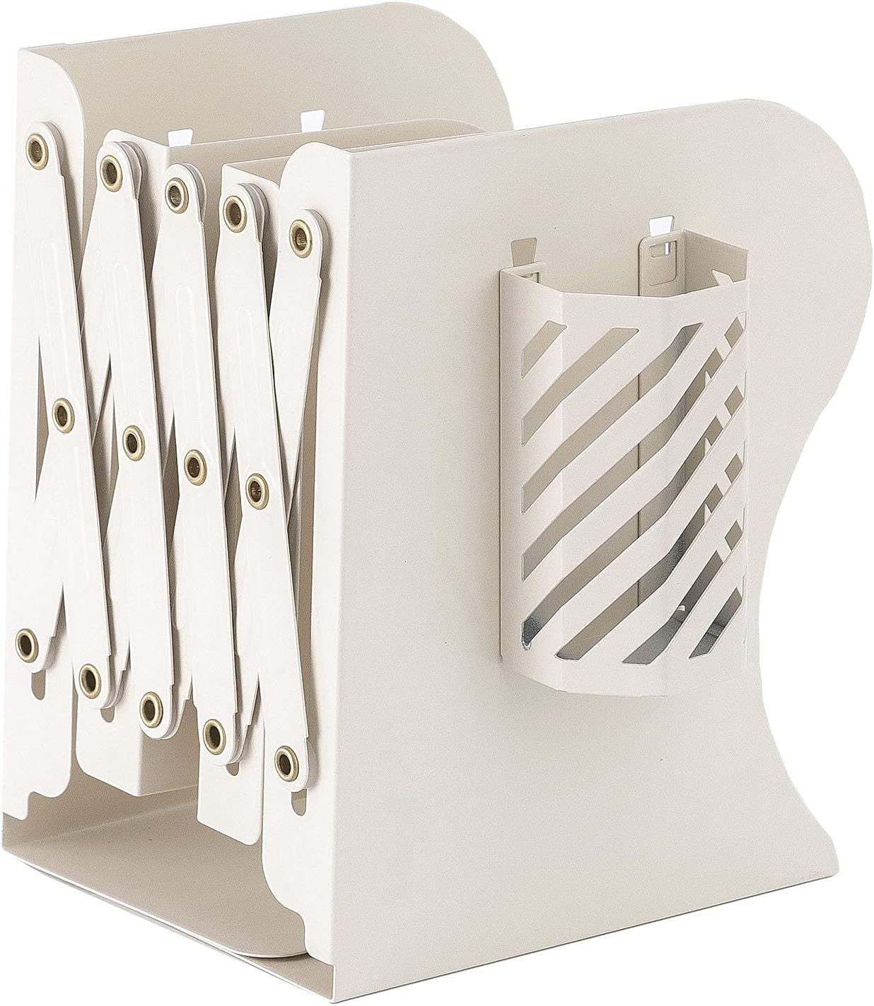 Adjustable Book Ends, Happon Bookends Book Holders for Shelves, Desk ...