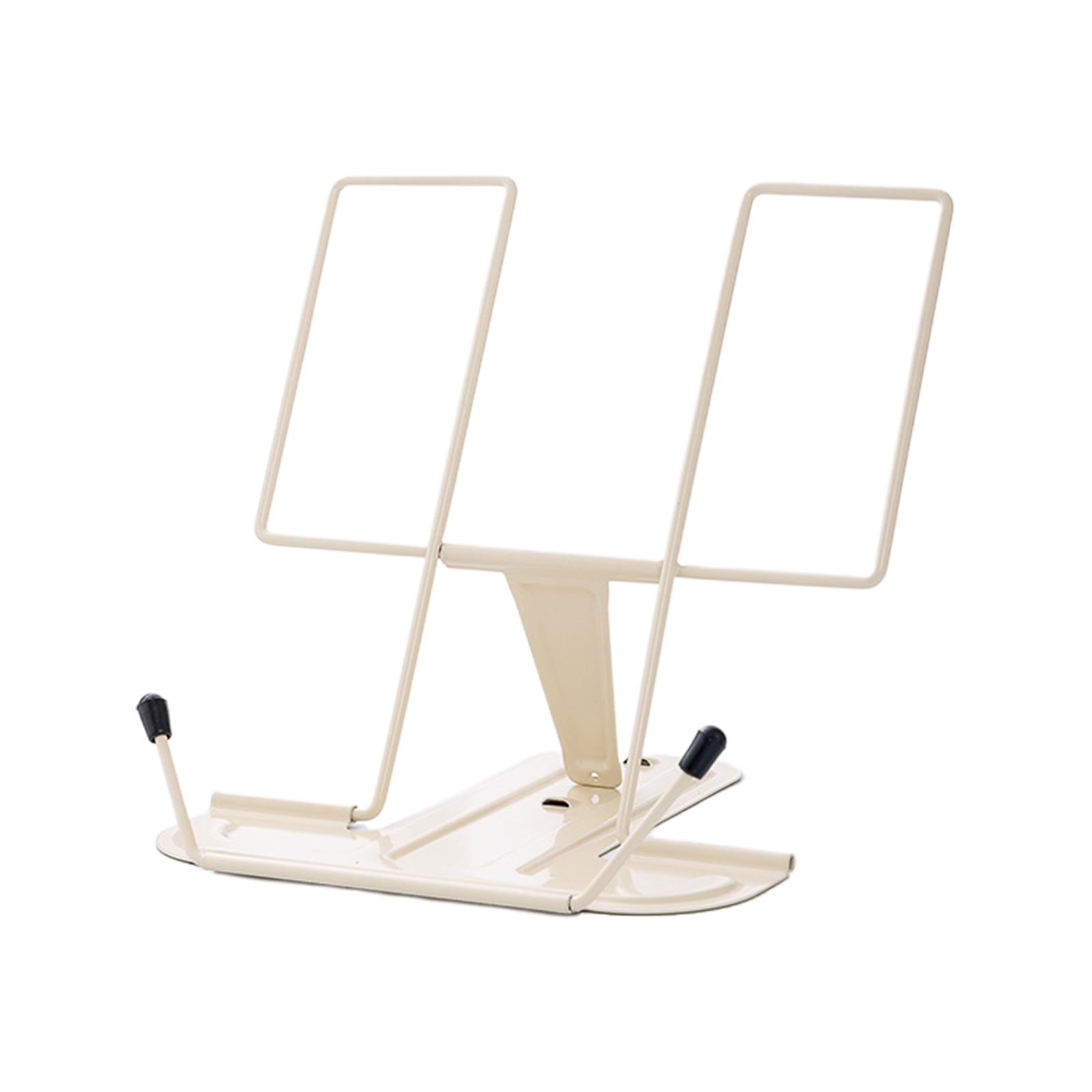 Adjustable Book Holder Kitchen Cookbook Stand Metal Page Clips Portable ...