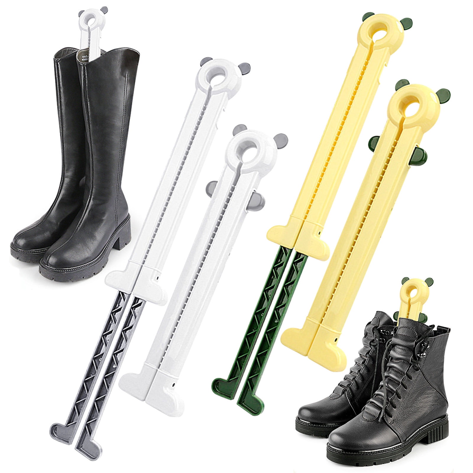 Adjustable Boot Shaper Stands, Folding Boot Trees for Women with Clip ...