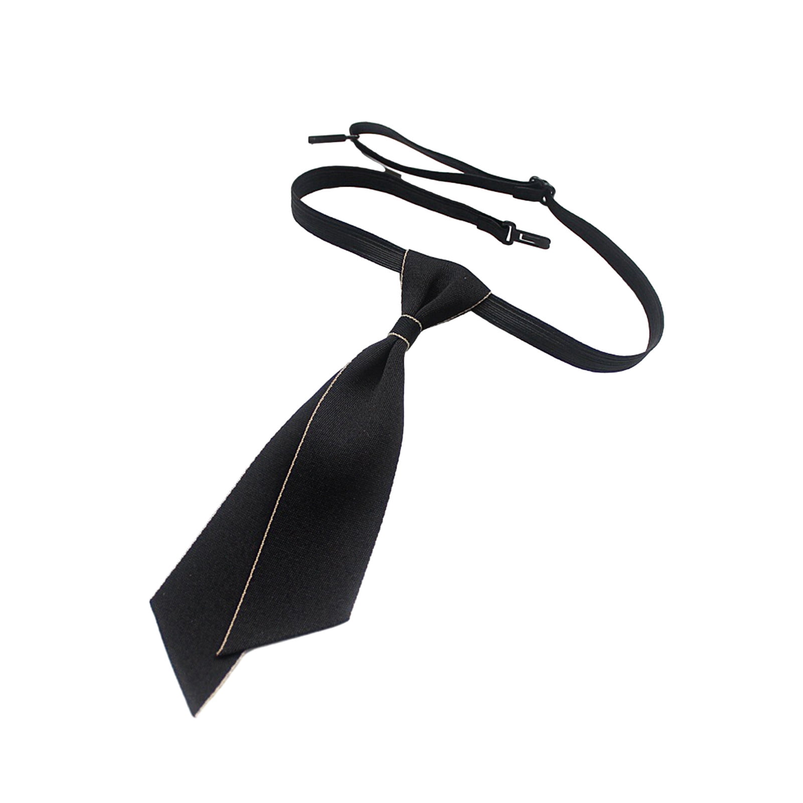 Adjustable Bow Tie Solid Color Adjustable Elastic Band Neck Tie for Men ...