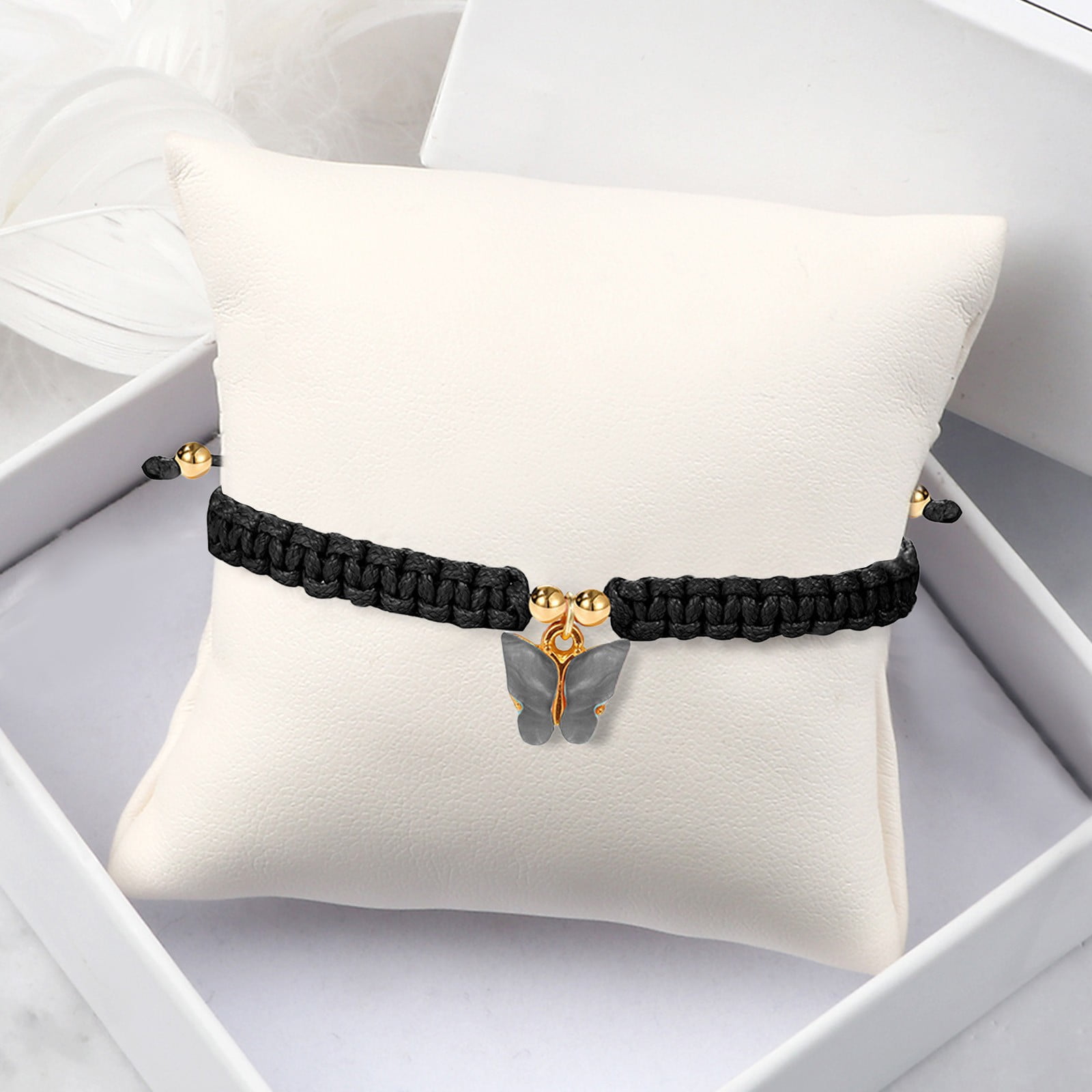 Adjustable Bracelets for Women Boho Braided Rope Beach String Anklets ...